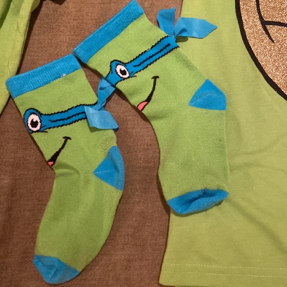Nickelodeon | Costumes | Costume Tnt Xl Green Wgold Sparkle Socks And ...